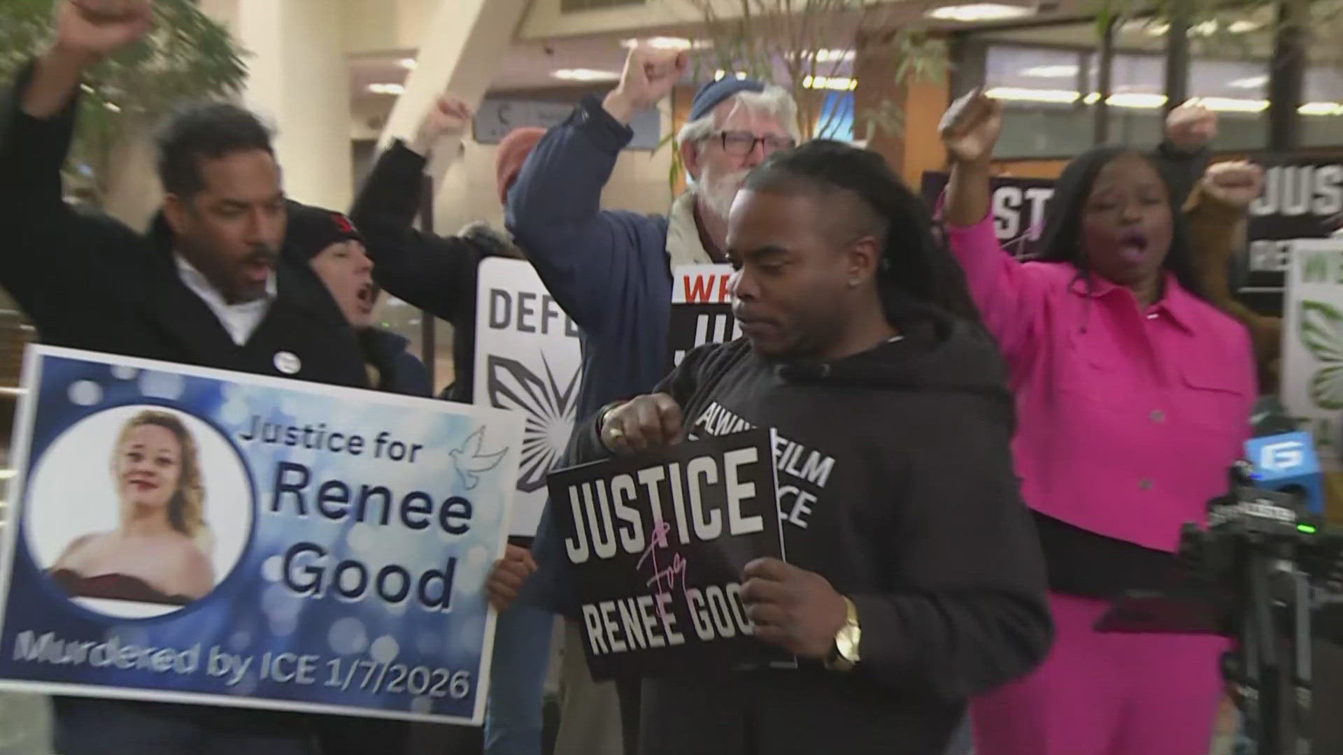 WATCH: Leaders demand ICE agent arrest, accountability after Renee Good ...