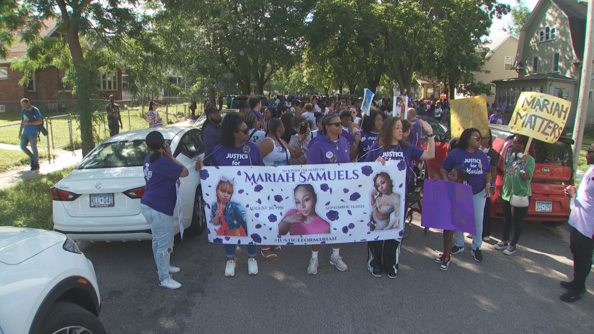 Family marches for justice for Mariah Samuels' shooting | kare11.com