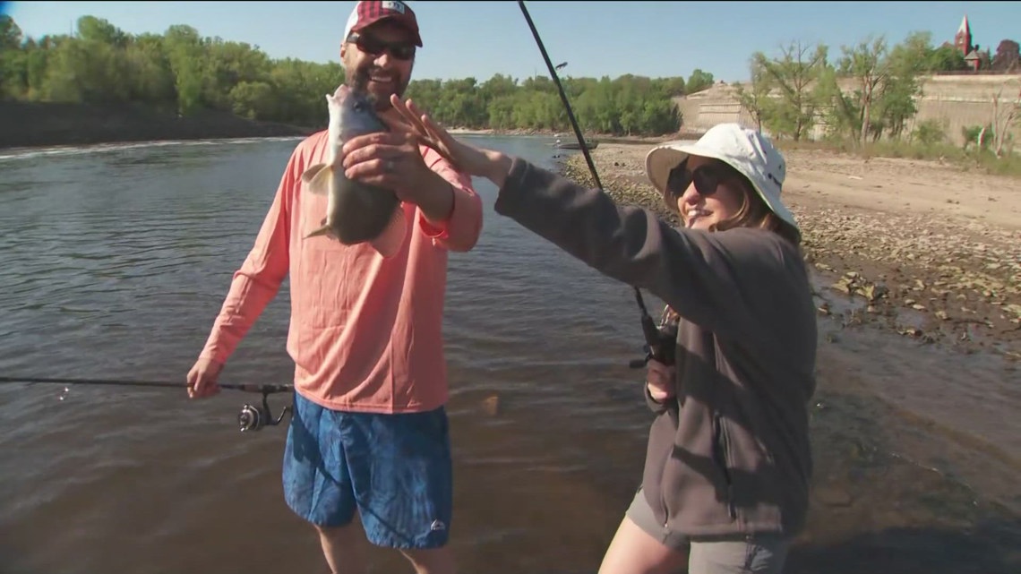 KARE 11's Samie Solina catches fish on air | kare11.com