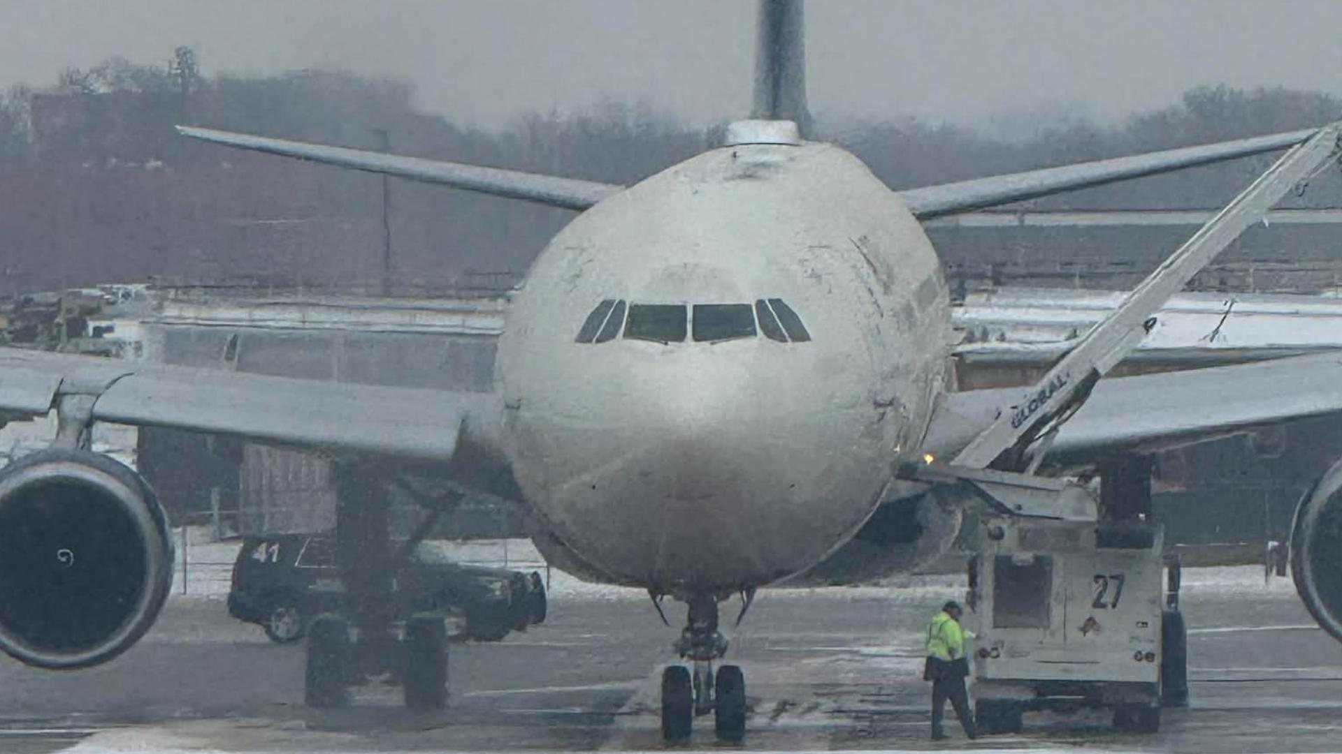Deicing truck strikes Delta plane at MSP Airport | kare11.com