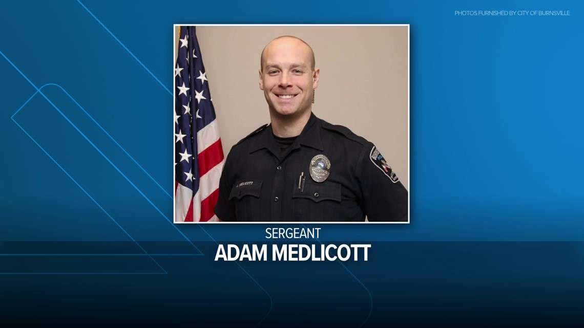 Who is Adam Medlicott, the officer injured in Burnsville shooting ...
