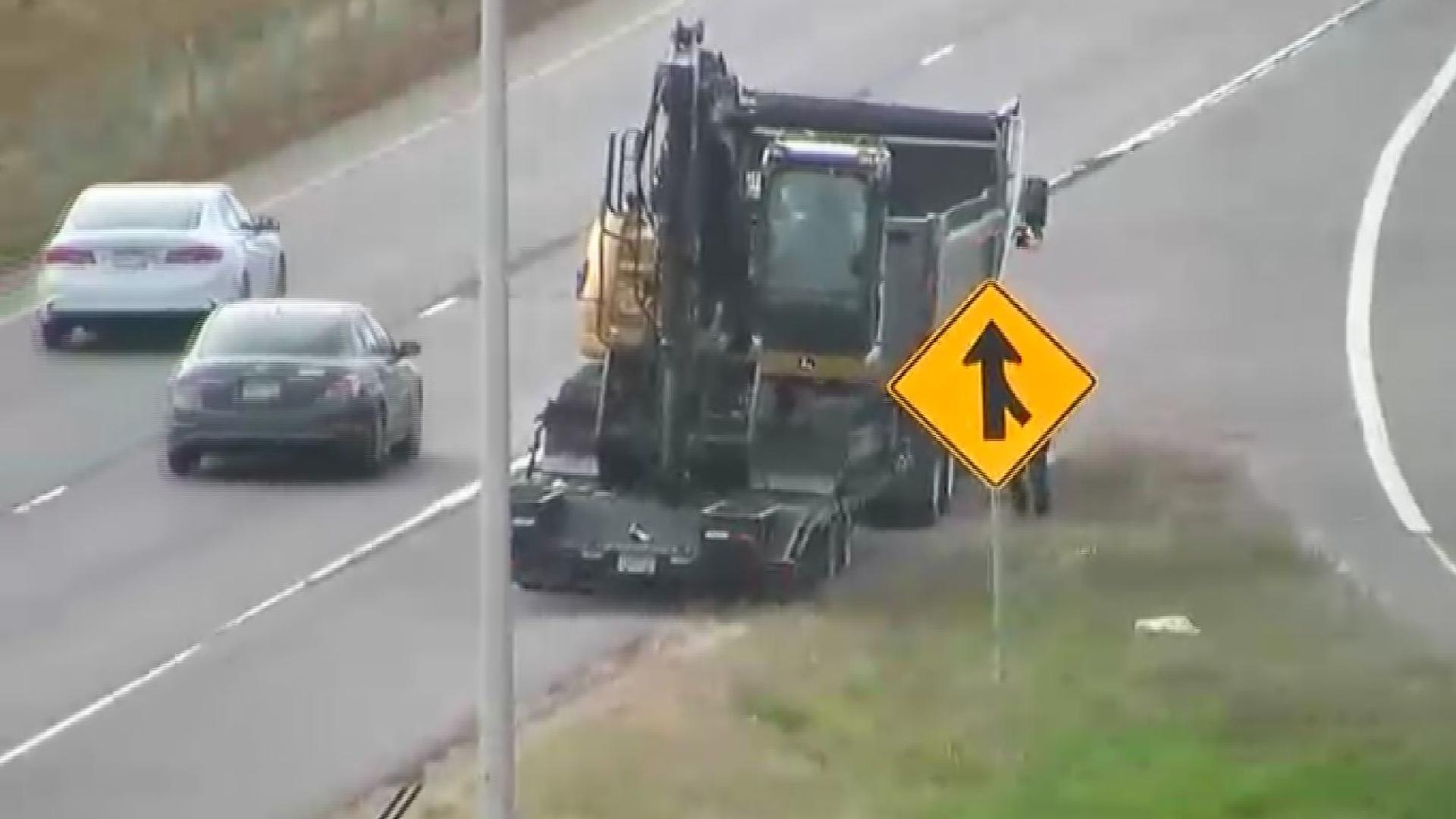 Bridge over Highway 169 struck, damaged by backhoe | kare11.com