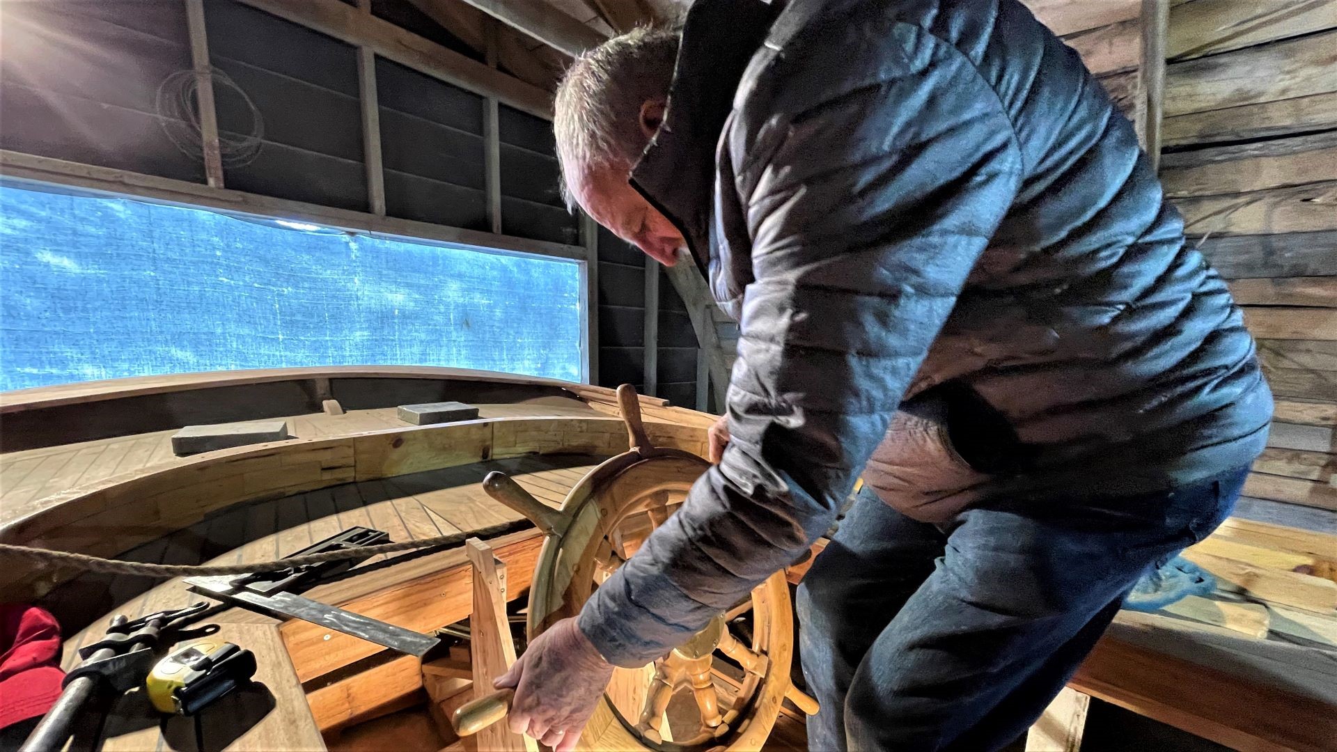 Land of 10,000 stories: Modern-day 'Noah' makes wooden boat | kare11.com