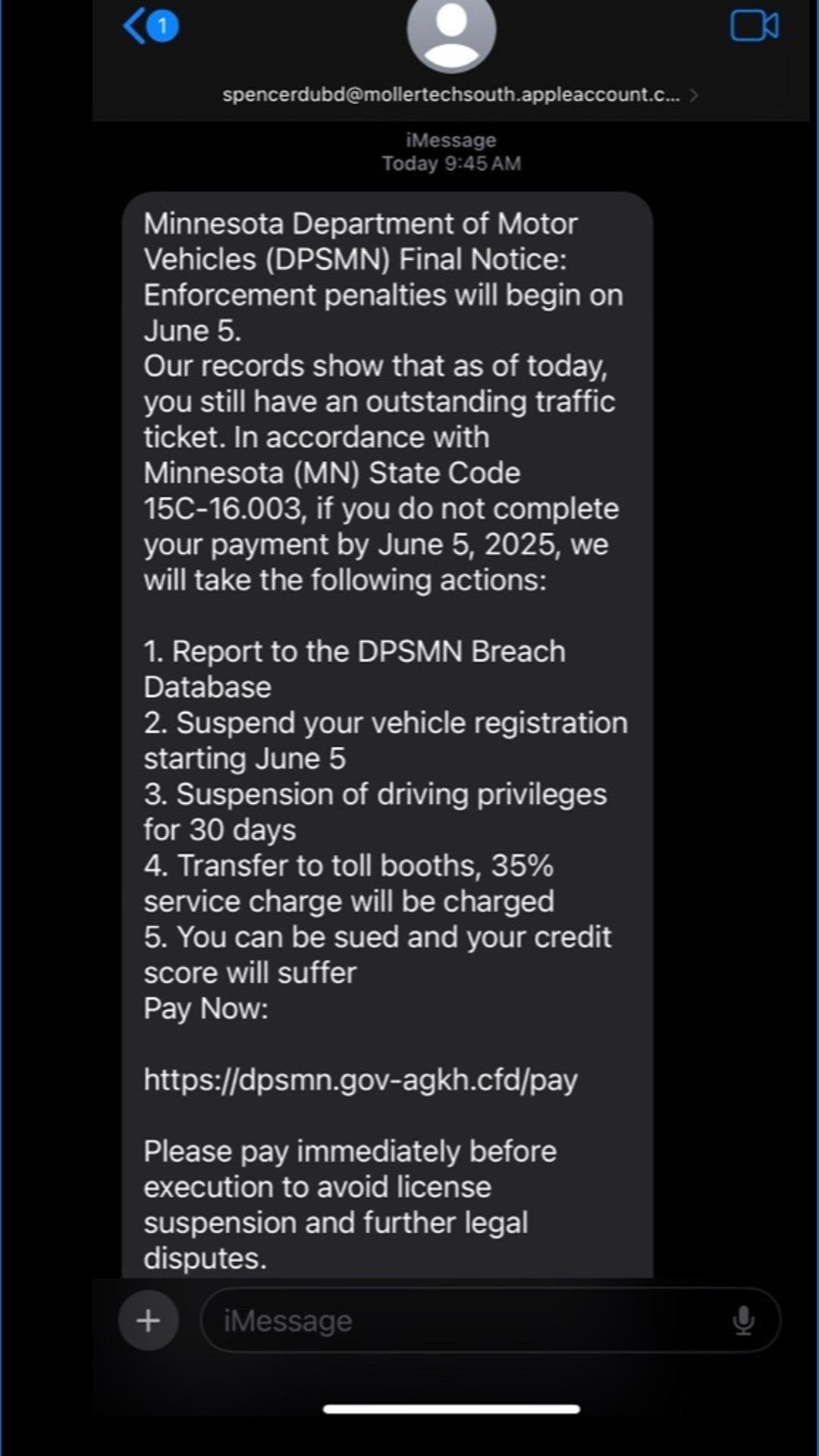 Officials warn about DMV scam messages | kare11.com