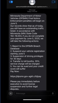 Officials warn about DMV scam messages | kare11.com