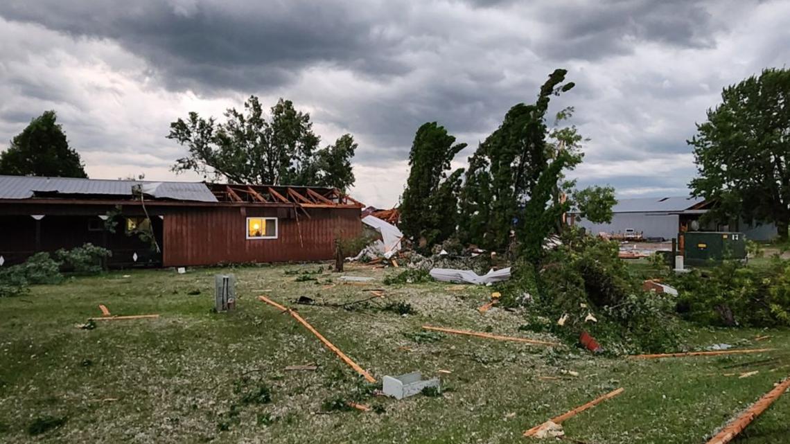 Severe storms damage structures and drop hail in MN | kare11.com