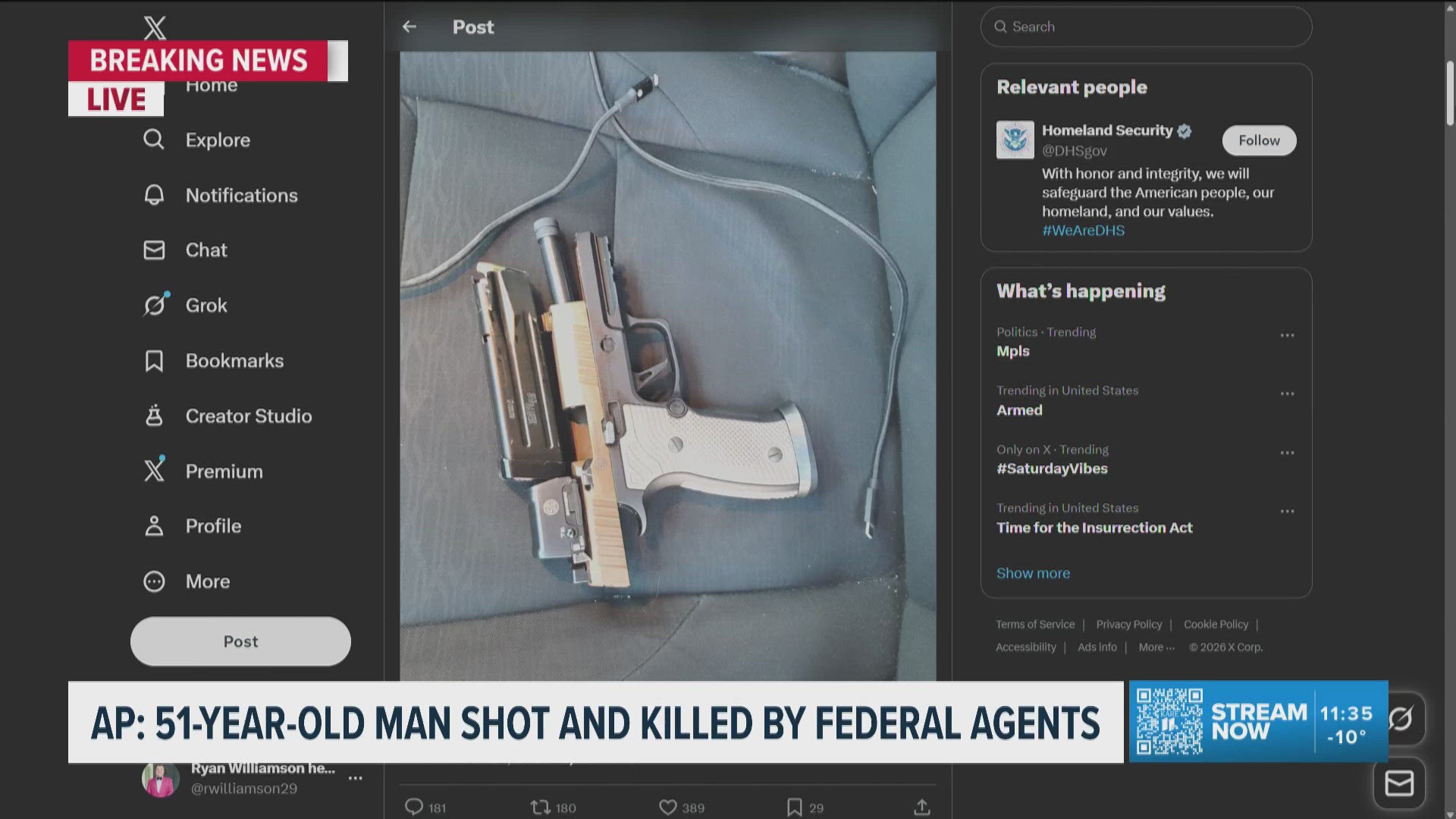 DHS: Man killed after approaching ICE with gun, 'violently resisting ...