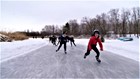 Inspired by COVID closings, skate path on Warroad River is 2½ miles of ...