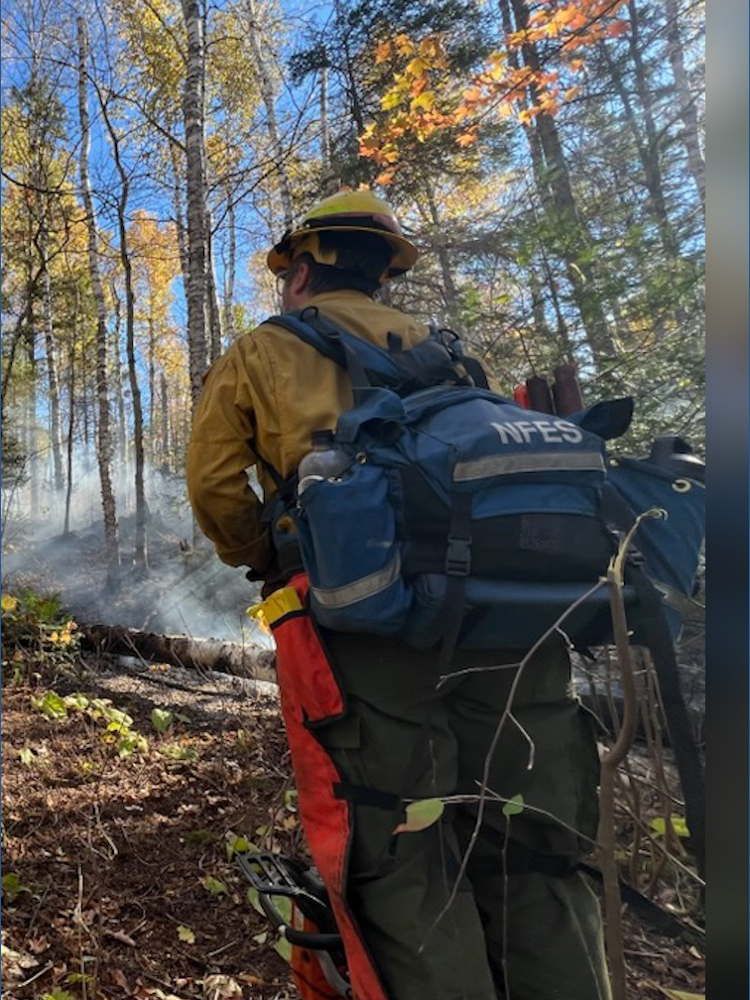Firefighters continue efforts at 300-acre wildfire in George Crosby ...