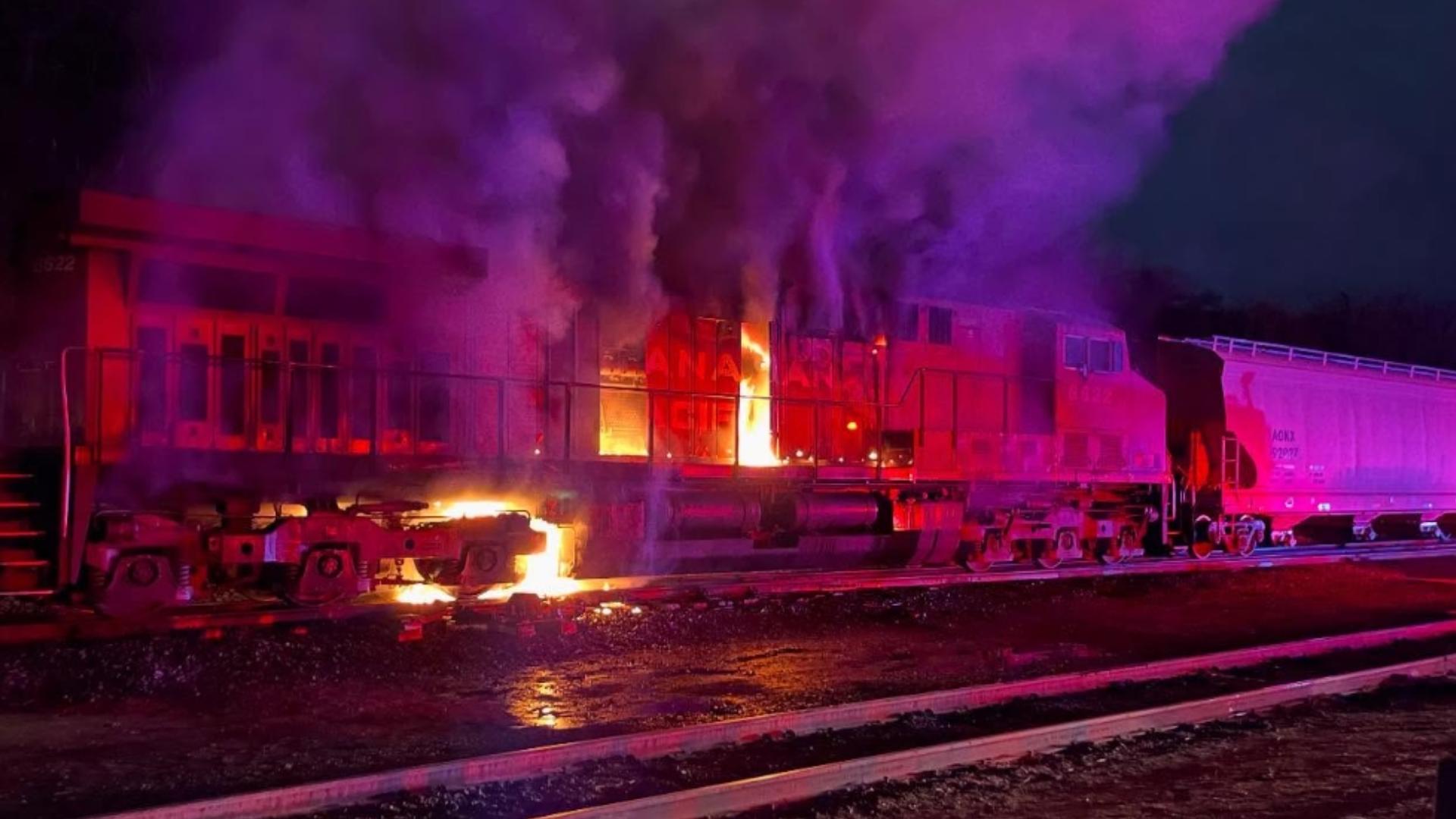 Fire breaks out inside train car Tuesday in St. Paul | kare11.com