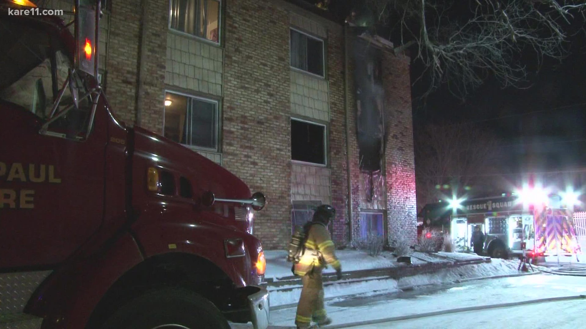Man barricades himself in apartment, starts fire in St. Paul | kare11.com