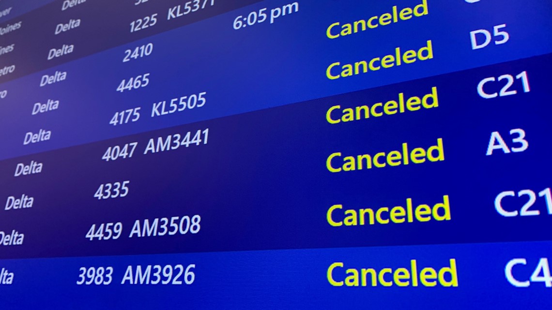 Flight cancelations stack up as winter storm hits Twin Cities | kare11.com