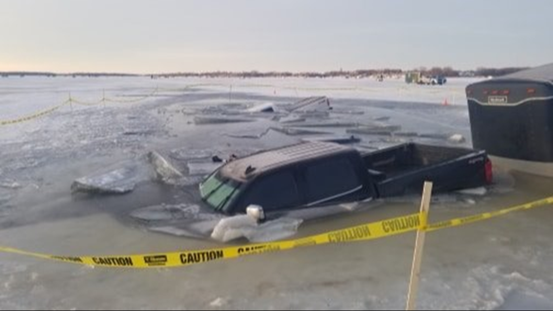 Vehicles plunge through thin ice on southwest MN lake | kare11.com