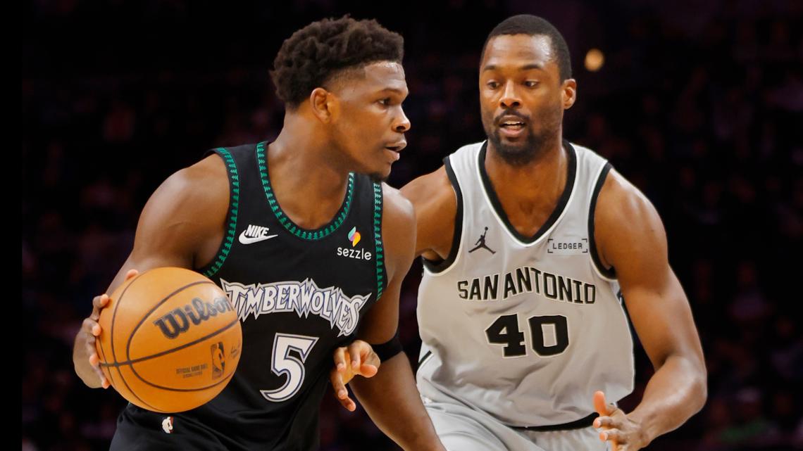 Edwards sets Wolves franchise mark in 125-112 home win against Spurs ...