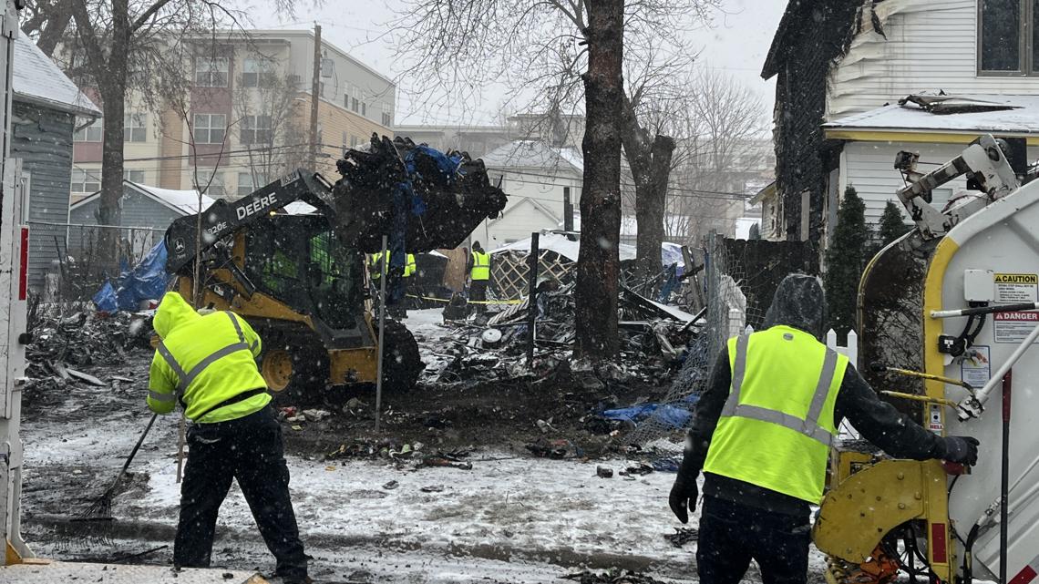 Fire at Minneapolis encampment damages nearby home | kare11.com