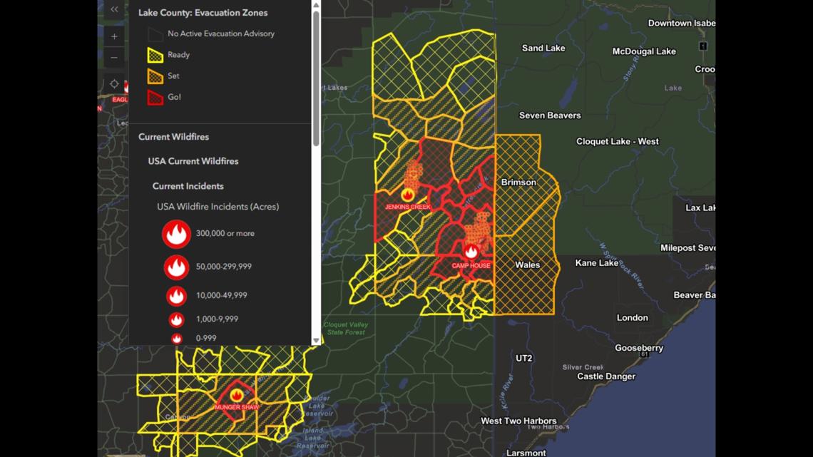 Jenkins Creek wildfire grows rapidly in St. Louis County | kare11.com