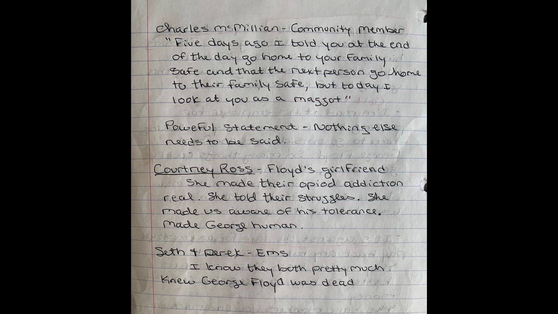 Photos: Juror notes from the Derek Chauvin trial | kare11.com