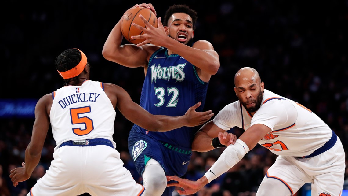 Towns' three-point play helps Wolves edge Knicks | kare11.com