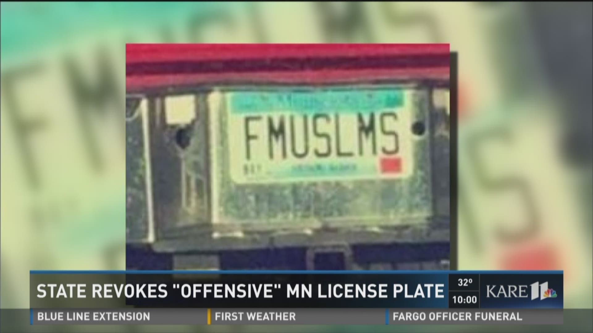 State revokes 'offensive' MN license plate | kare11.com