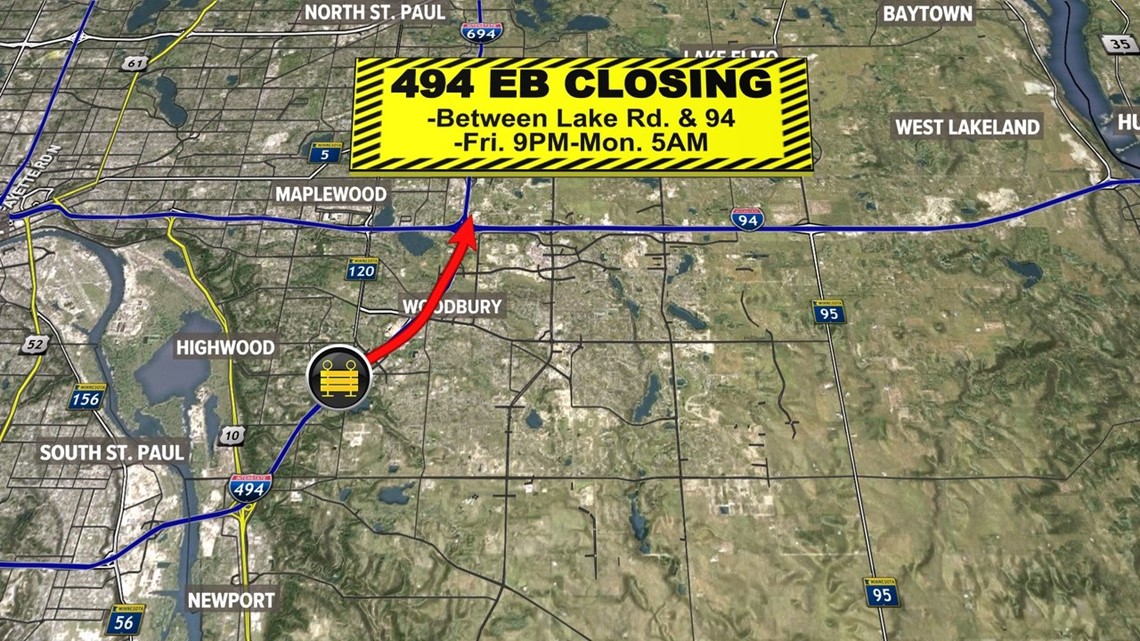 Weekend traffic: Road closures on I-494 and Highway 77 | kare11.com