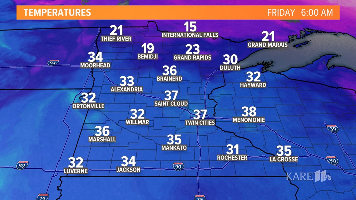 Current weather forecast in the Twin Cities | kare11.com