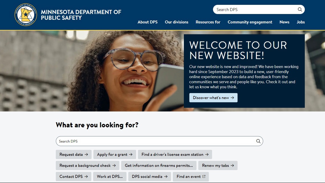 MN Department of Public Safety unveils website improvements | kare11.com