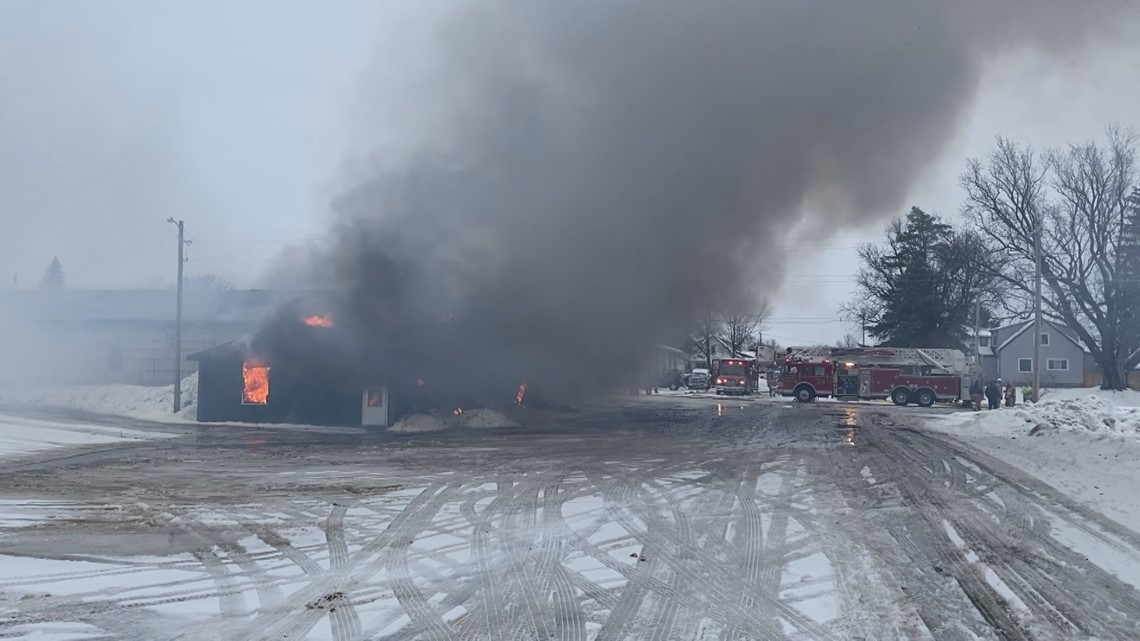 3 school buses destroyed in garage fire in Braham | kare11.com