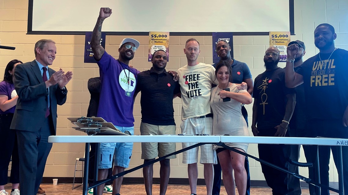 People with felony convictions can now vote in Minnesota | kare11.com