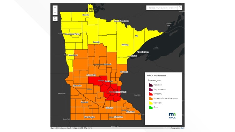 MPCA issues air quality alert for central, southern Minnesota | kare11.com
