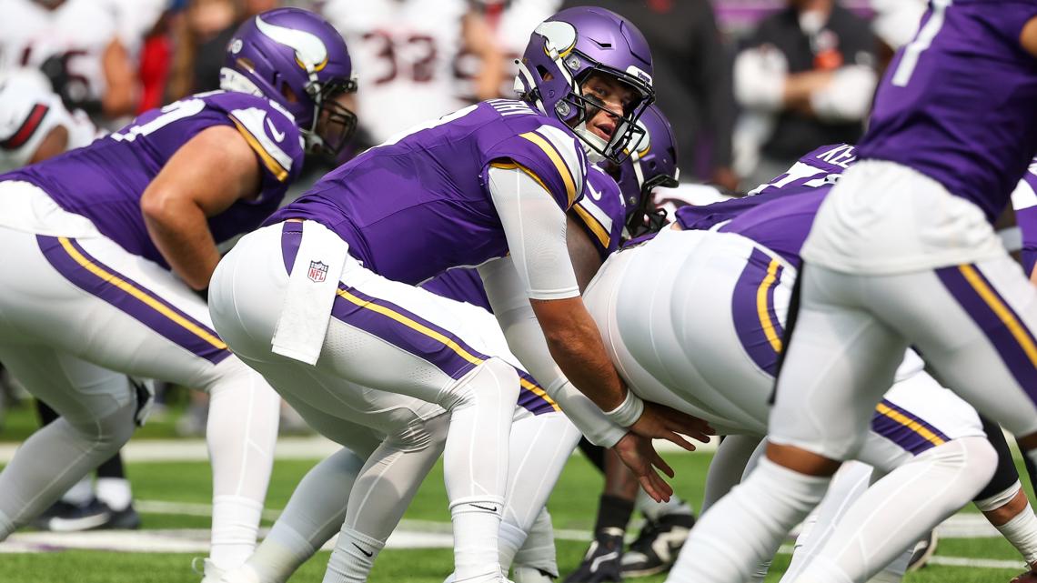 All eyes will be on QB J.J. McCarthy as he makes his NFL debut Monday ...