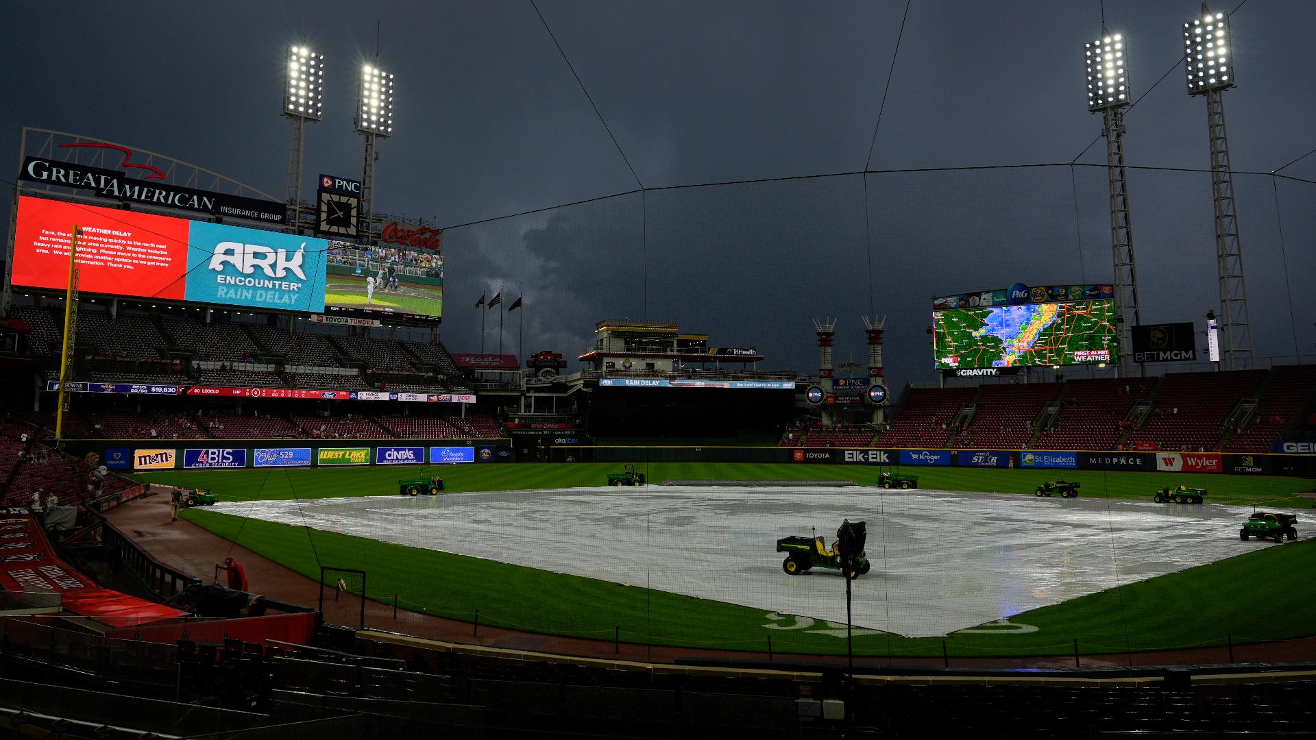 Reds triumph over Twins 4-2 in rain-shortened contest | kare11.com