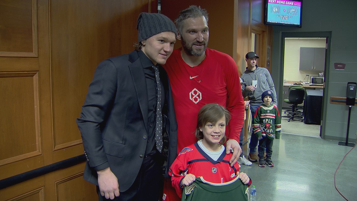 Boy who was thrown from MOA ledge celebrated at Wild game | kare11.com