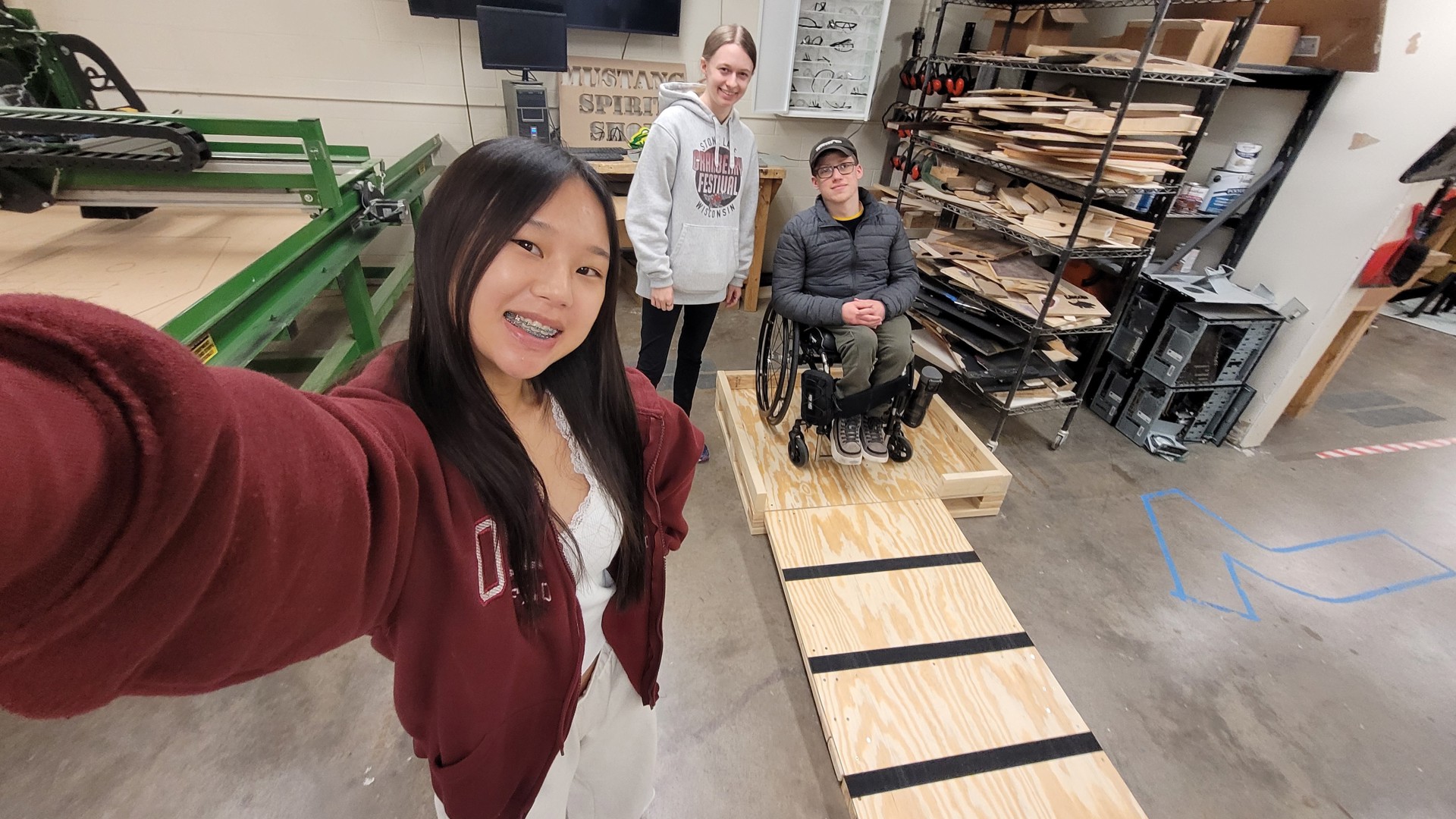 Teens design, build ramp to help schoolmate who uses wheelchair ...