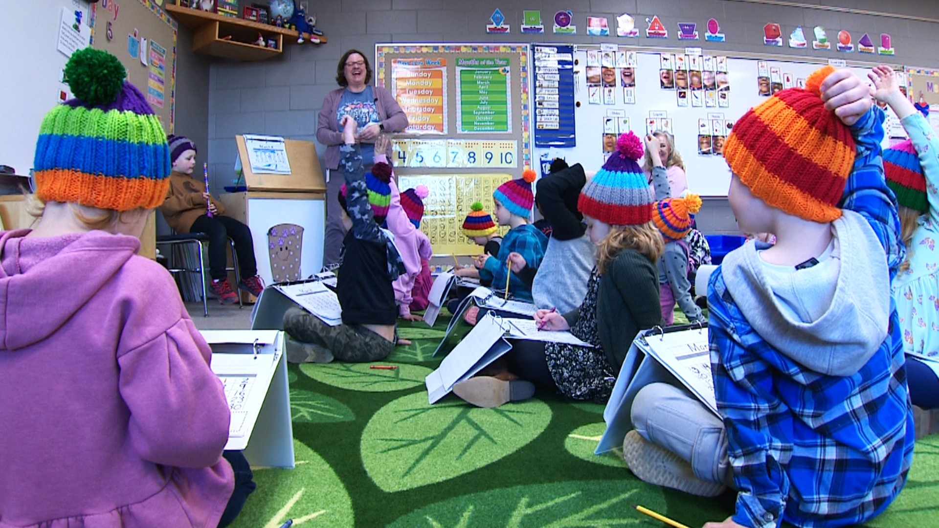 Teacher knits hats for students based on their designs | kare11.com