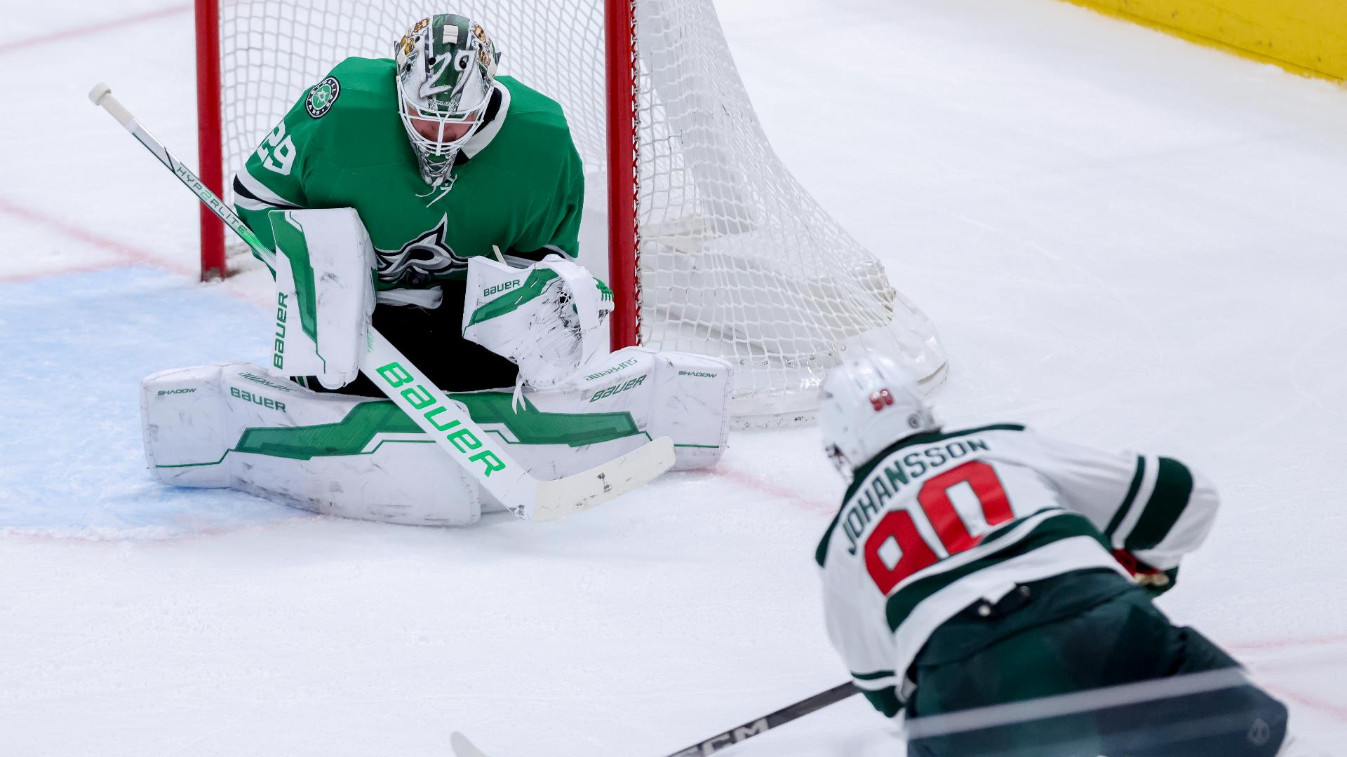 Jake Oettinger stops 32 shots to help Stars blank Wild | kare11.com