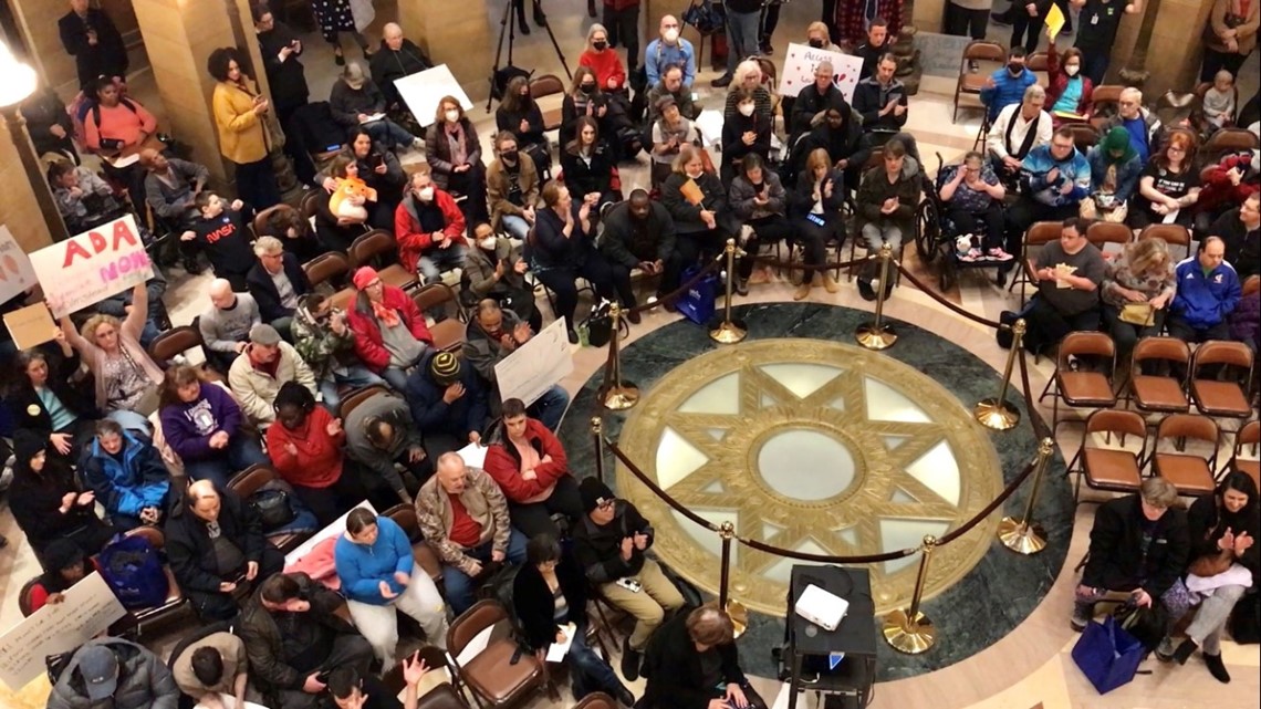 Persons with disabilities rally at Minnesota State Capitol | kare11.com