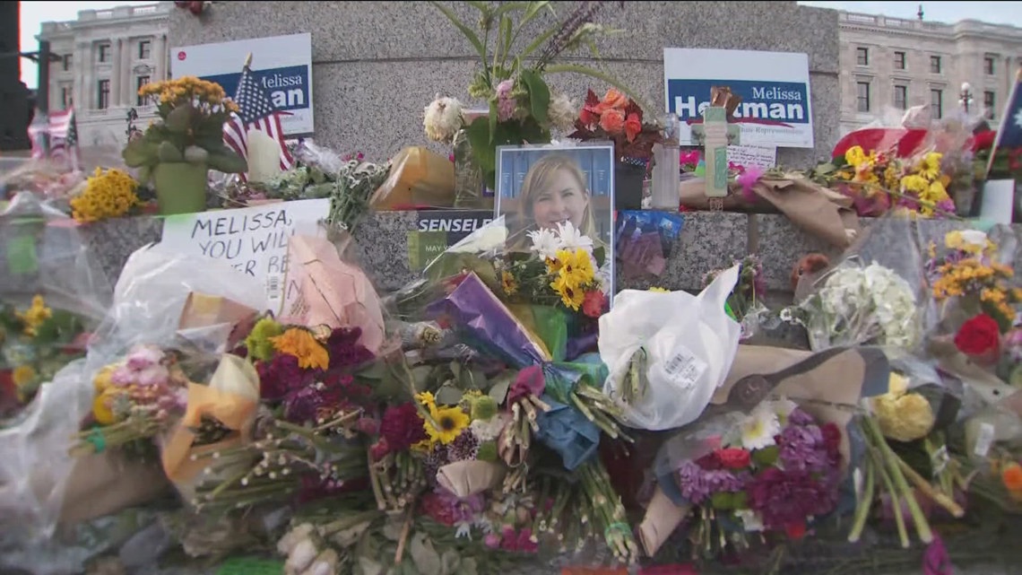 Hundreds gather at State Capitol for vigil honoring Melissa and Mark ...