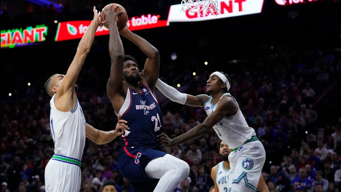 Joel Embiid scores 51 points as 76ers top Wolves | kare11.com