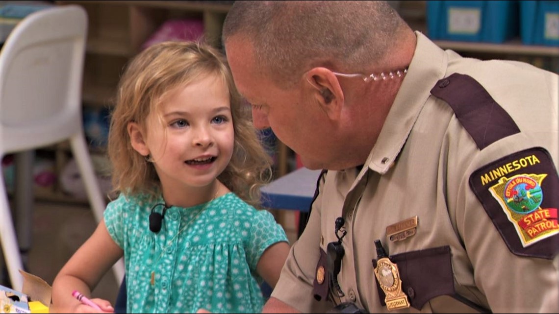 State trooper escorts kindergartener whose life he helped save | kare11.com