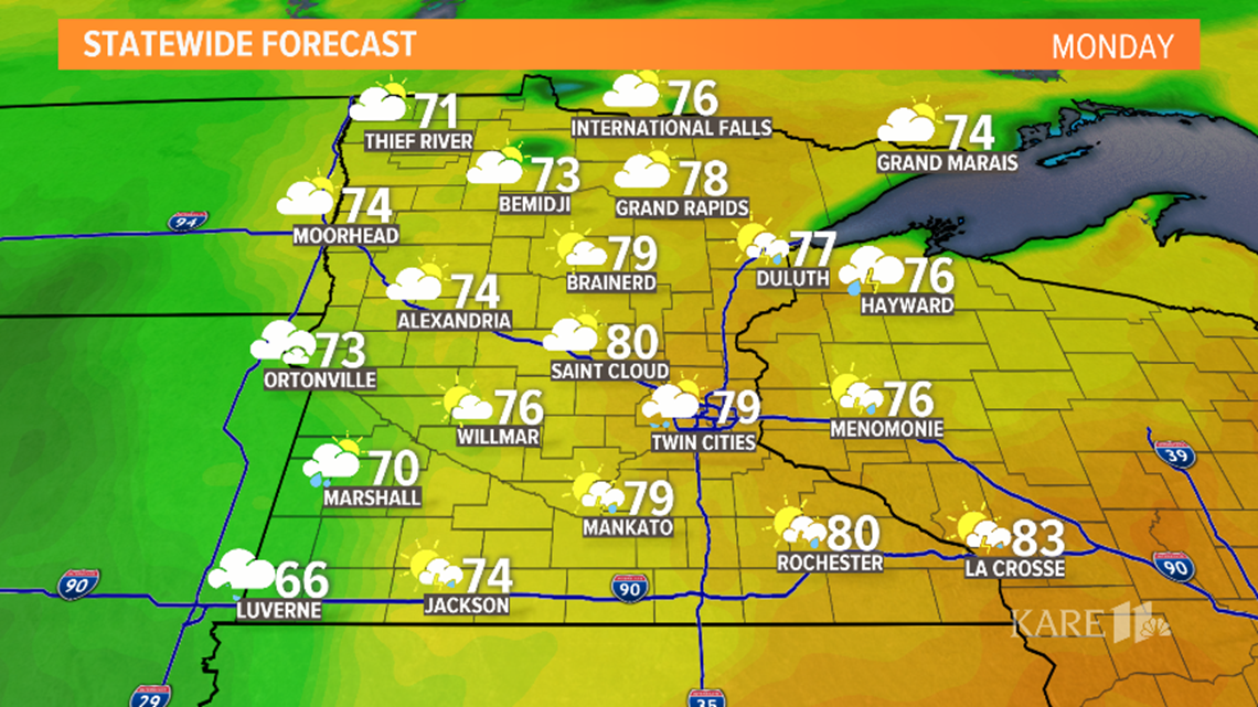 Current weather forecast in the Twin Cities | kare11.com
