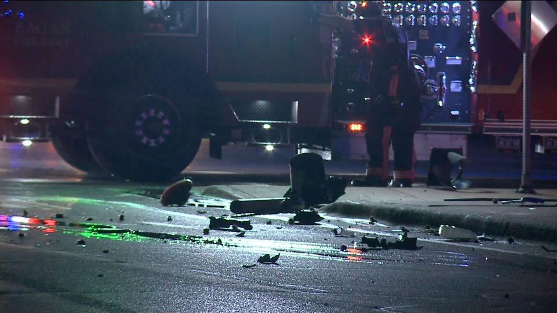 Fiery car crash leaves one dead in Eagan | kare11.com