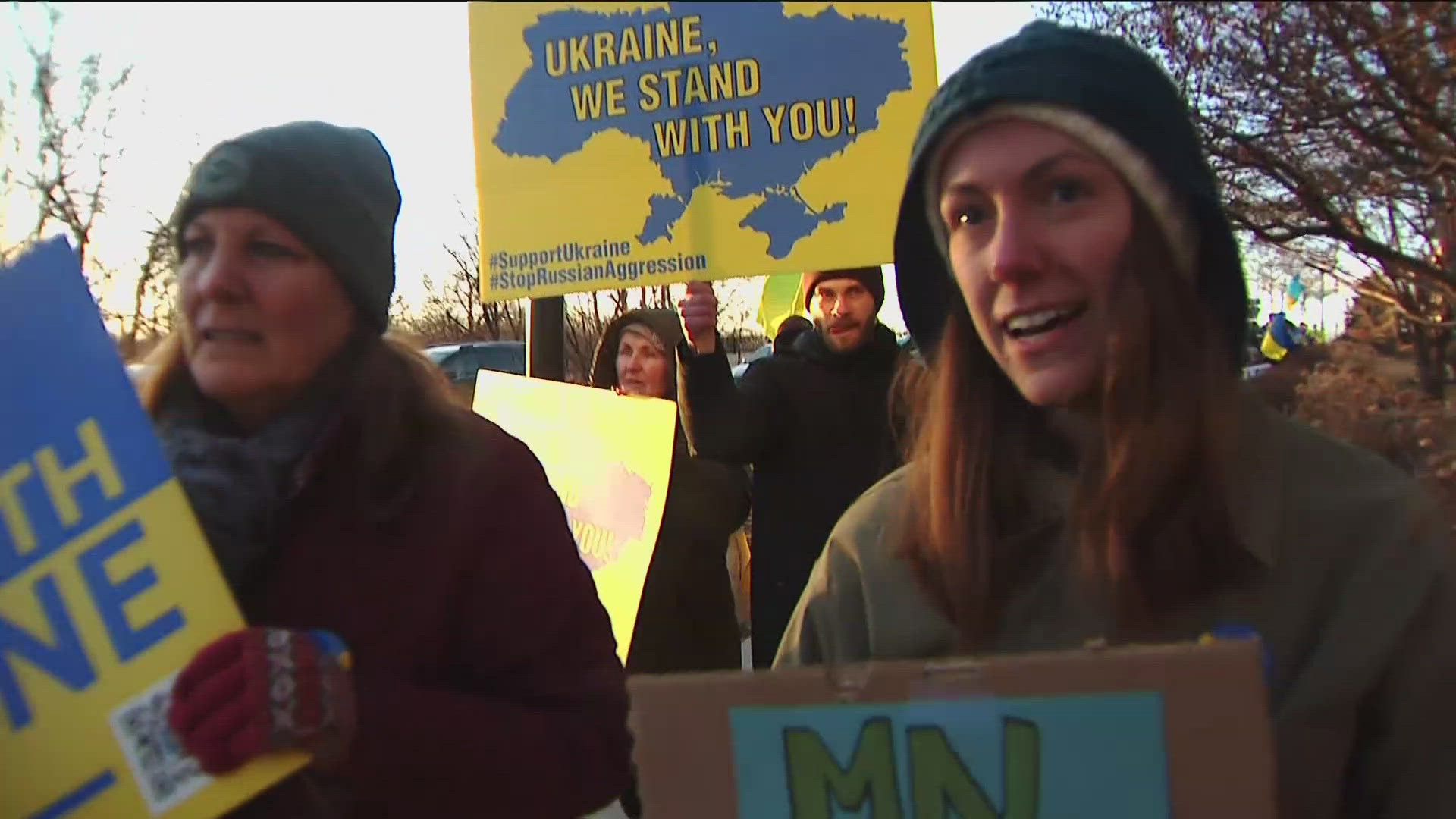 Minnesotans, Ukrainians march for Ukraine after tense Oval Office ...