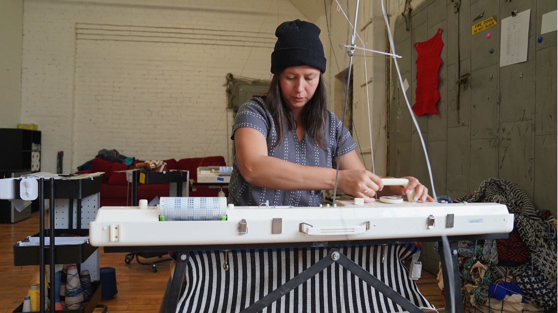 Textile artist brings warmth through 'Makwa Studio' knitwear business ...