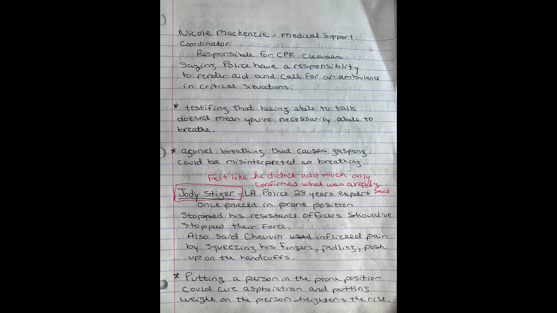 Photos: Juror notes from the Derek Chauvin trial | kare11.com