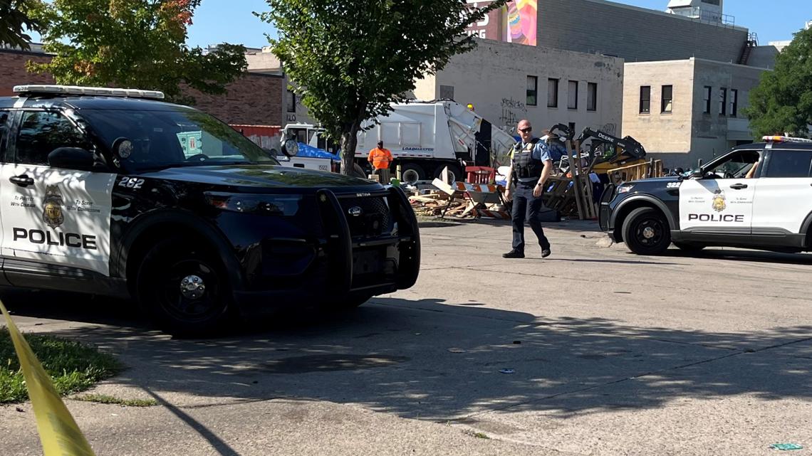 Minneapolis clears encampment after mass shooting injures 7 | kare11.com
