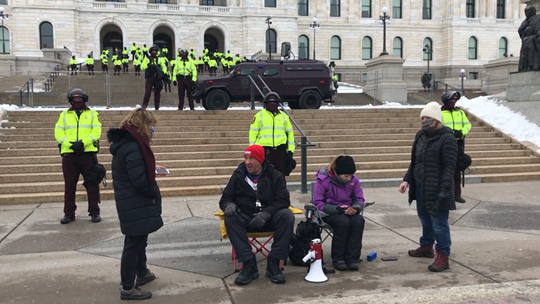 Small weekend protests at Minnesota Capitol, no arrests | kare11.com