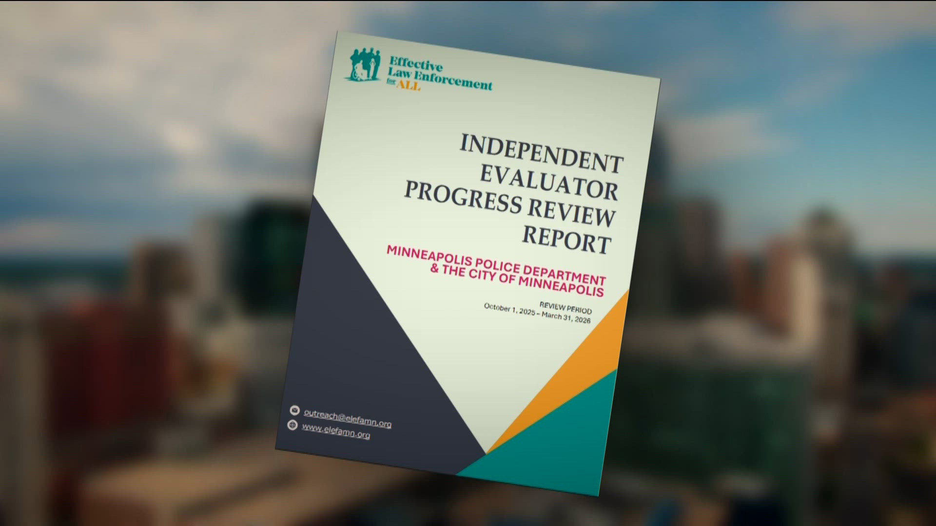 New report finds mixed progress, some delays in Minneapolis police ...