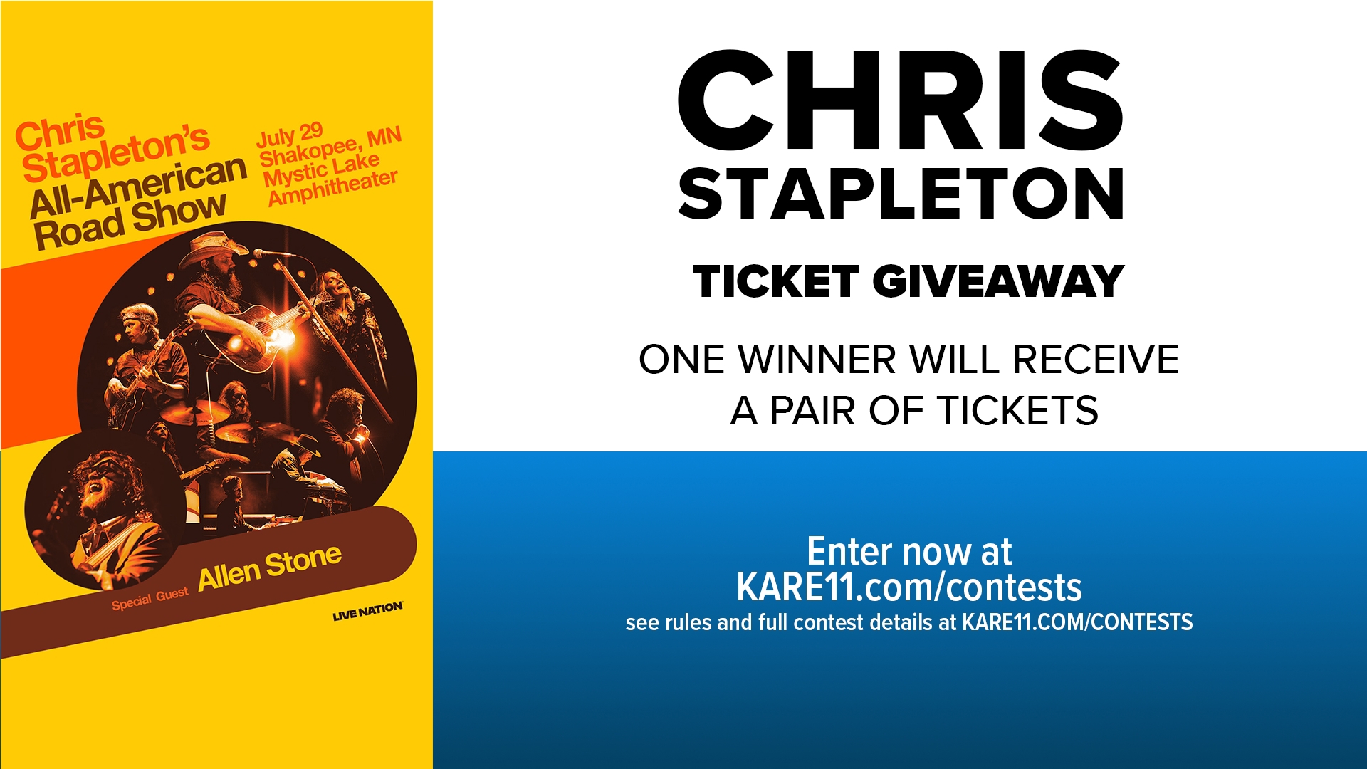 Chris Stapleton Ticket Giveaway | kare11.com