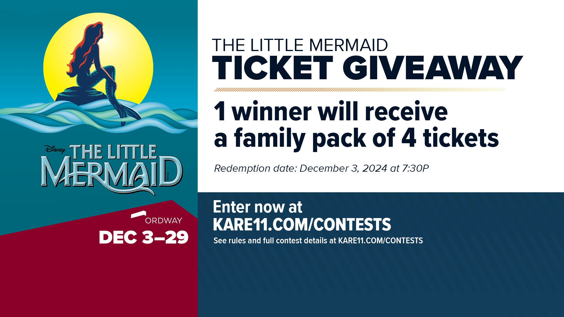CONTEST: Win tickets to see The Little Mermaid | kare11.com