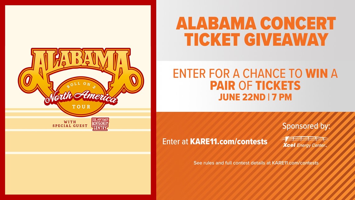 CONTEST: Win tickets to see Alabama at the Xcel Energy Center | kare11.com